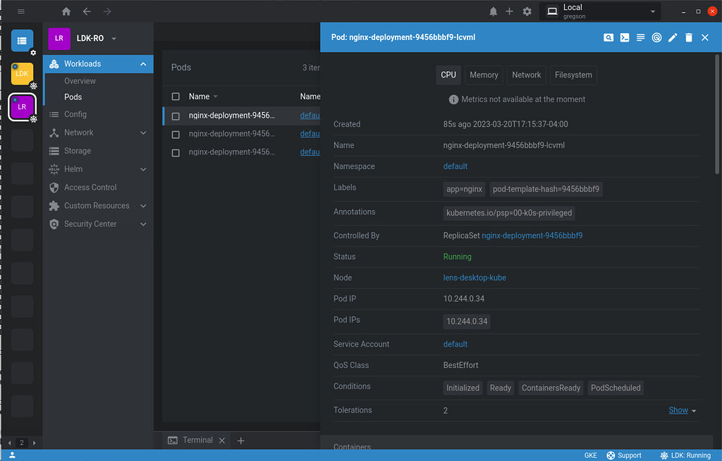 Enabling Lens built-in metrics for an RBAC-limited user - FAQ - Lens Forums